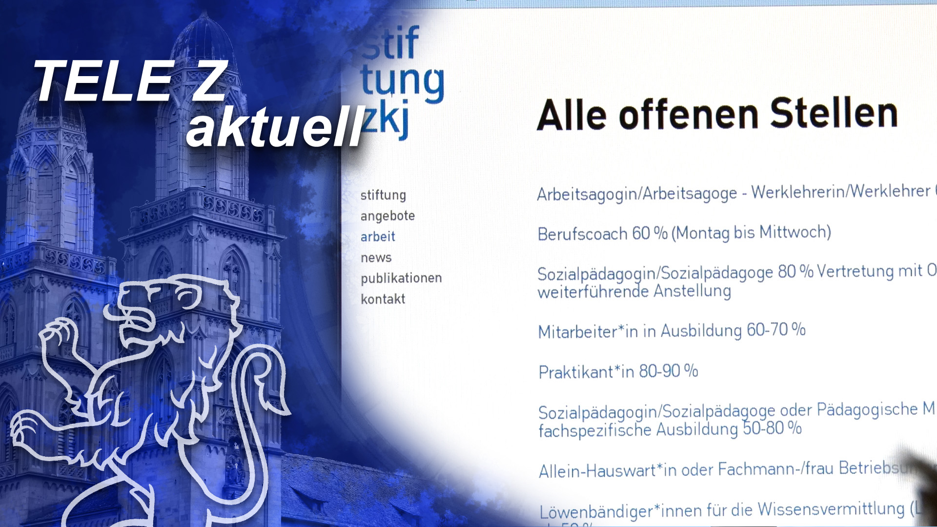 Tele Z - Aktuell Beitrag: Region: Kinder- und Jugendheime stossen an ...