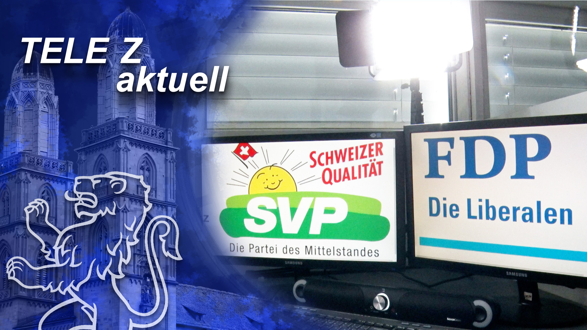 Tele Z - Aktuell Beitrag: Kanton Zürich: SVP und FDP gehen für die nationalen Wahlen im Herbst ...